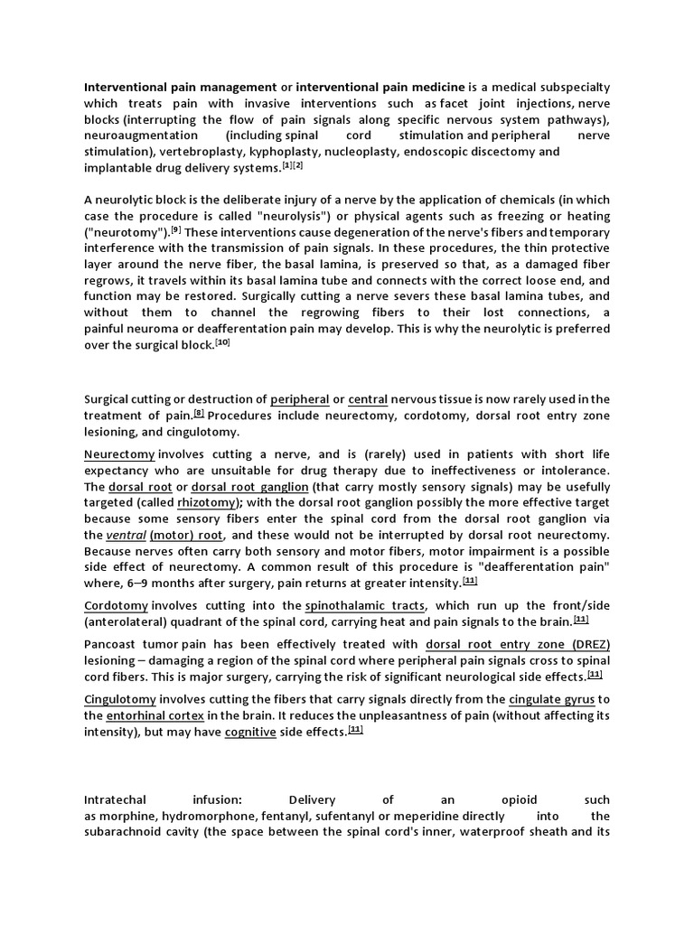 Advanced Pain Management Techniques | PDF | Feeling | Nervous System