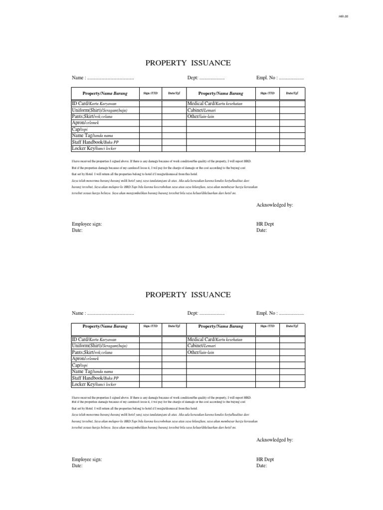 Sample Property Issuance | PDF | Business