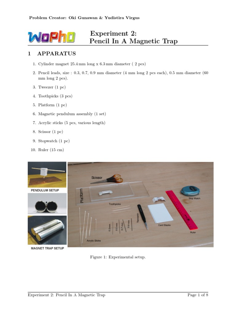 Experimental 2 MagTrap Problem | PDF | Magnetization | Magnet