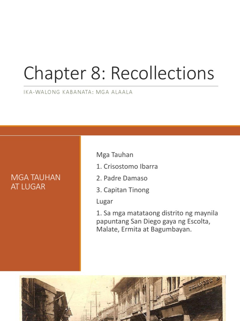 Chapter 8: Recollections: Ika-Walong Kabanata: Mga Alaala | PDF