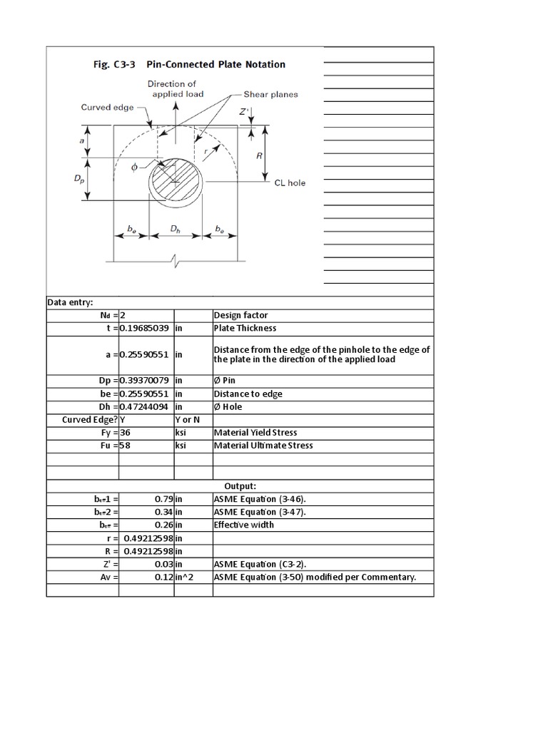 Lifting Lug Design per ASME BTH-1 | PDF | Civil Engineering | Mechanics