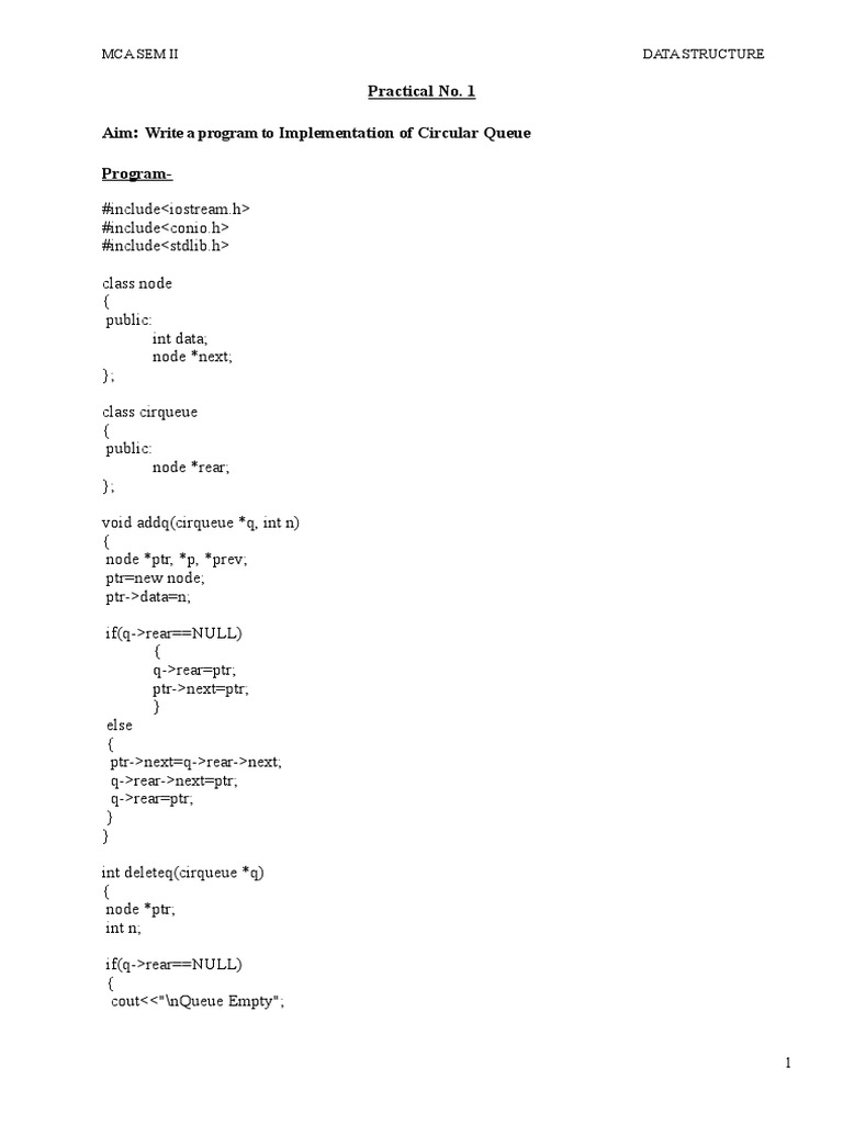 Mca Data Structure Journal Sem II | PDF | Mathematical Concepts | Data
