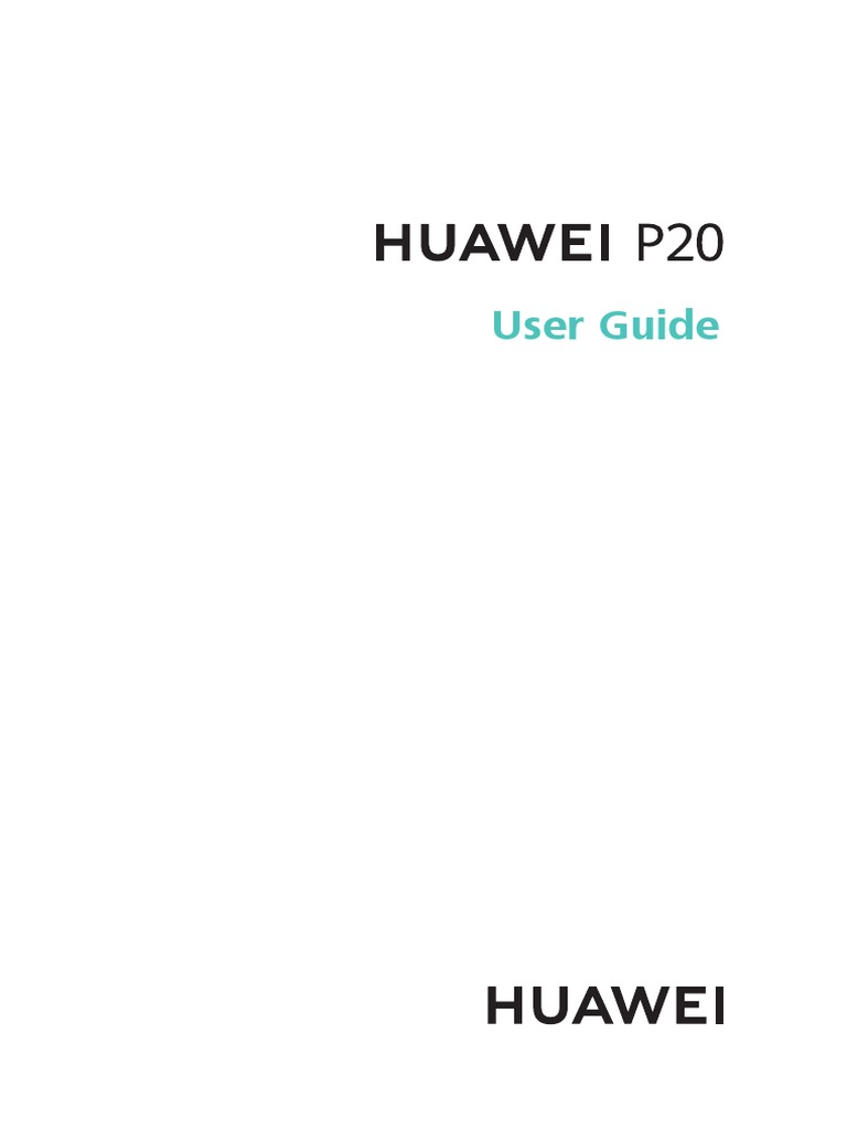 Huawei P20 User Guide - (EML-L09&L29,02, EN) PDF | PDF | Screenshot | Wi Fi