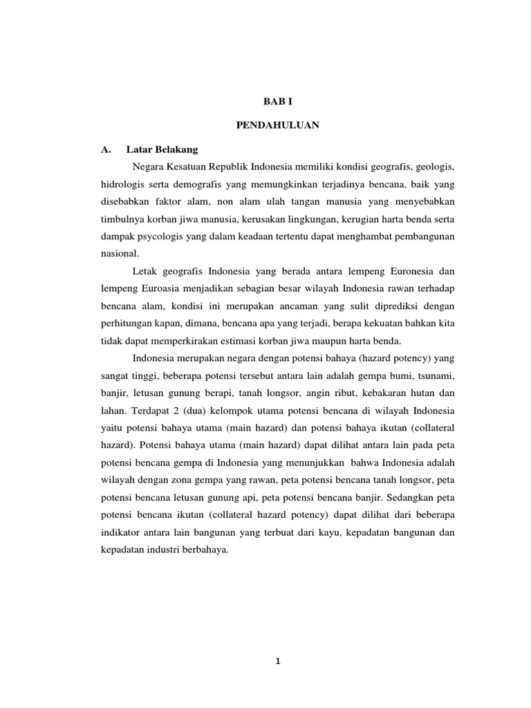 Perencanaan Penanggulangan Bencana | PDF