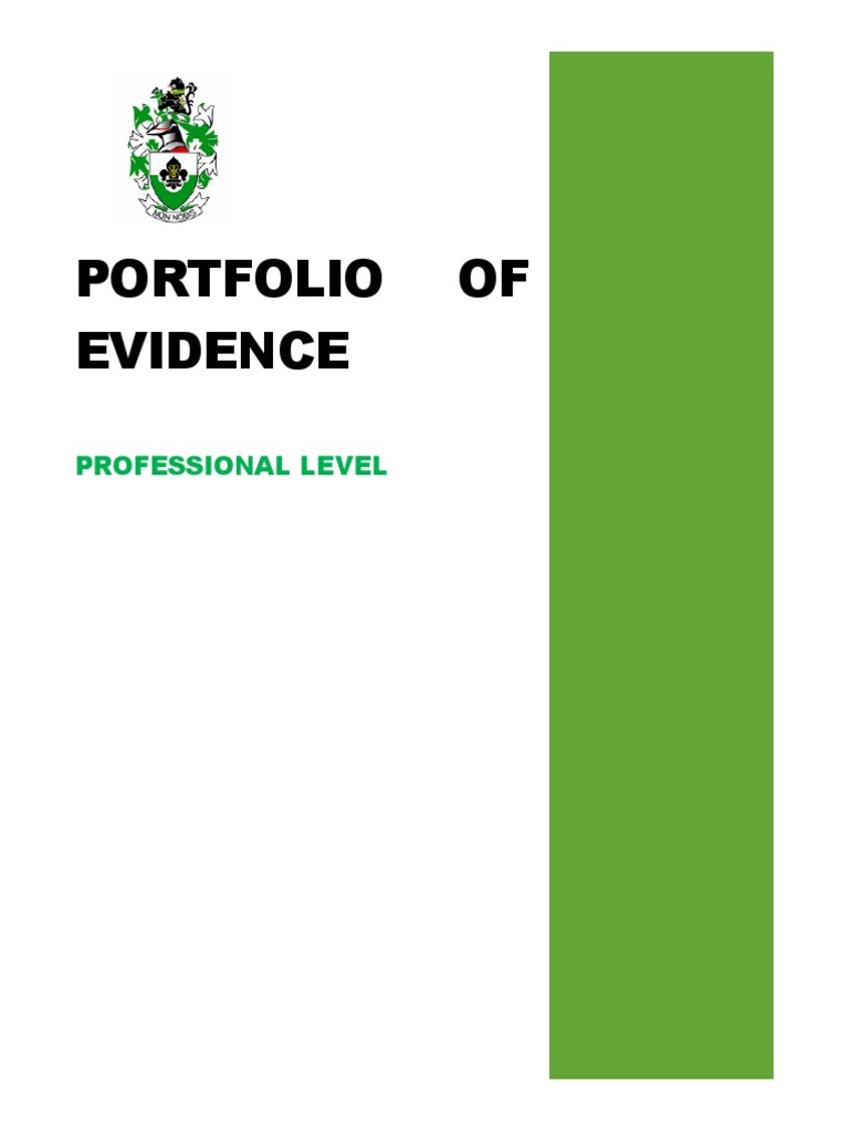 Guidelines for Portfolio of Evidence | PDF | Developmental Psychology ...