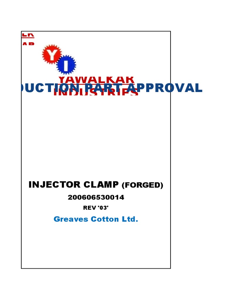 19 - Injector Clamp Forged | PDF | Business Process | Metalworking