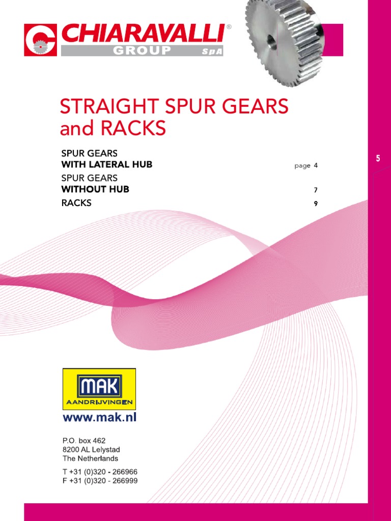 Straight Spur Gears and RACKS | PDF | Gear | Machines