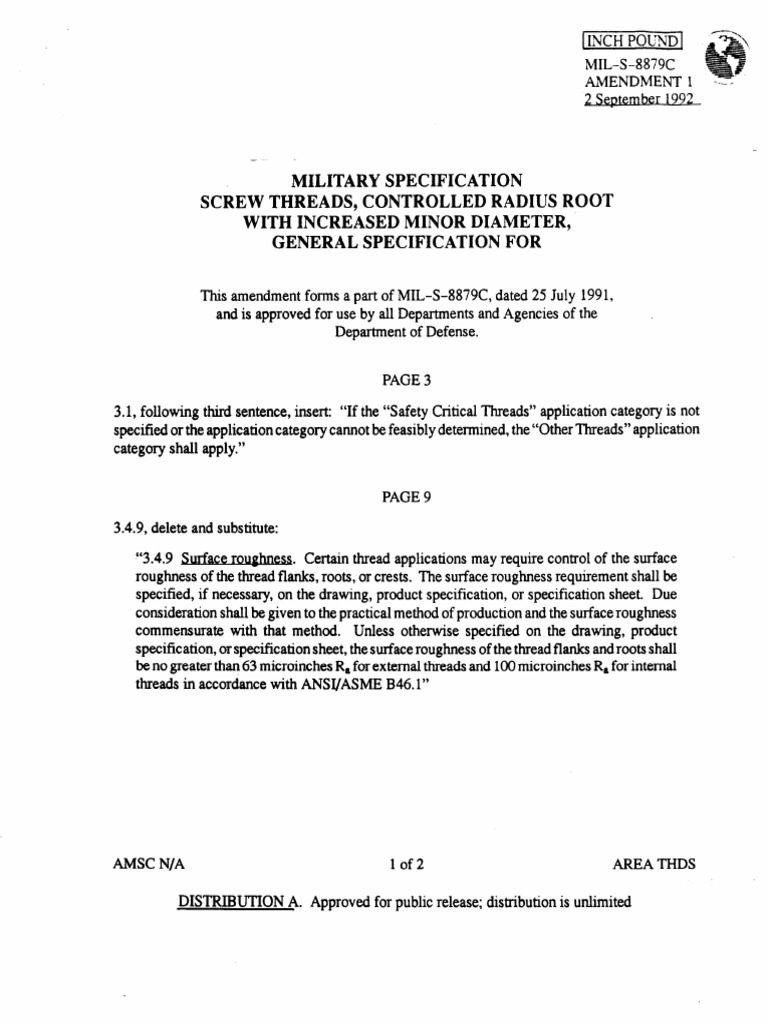 Mil S 8879 | PDF