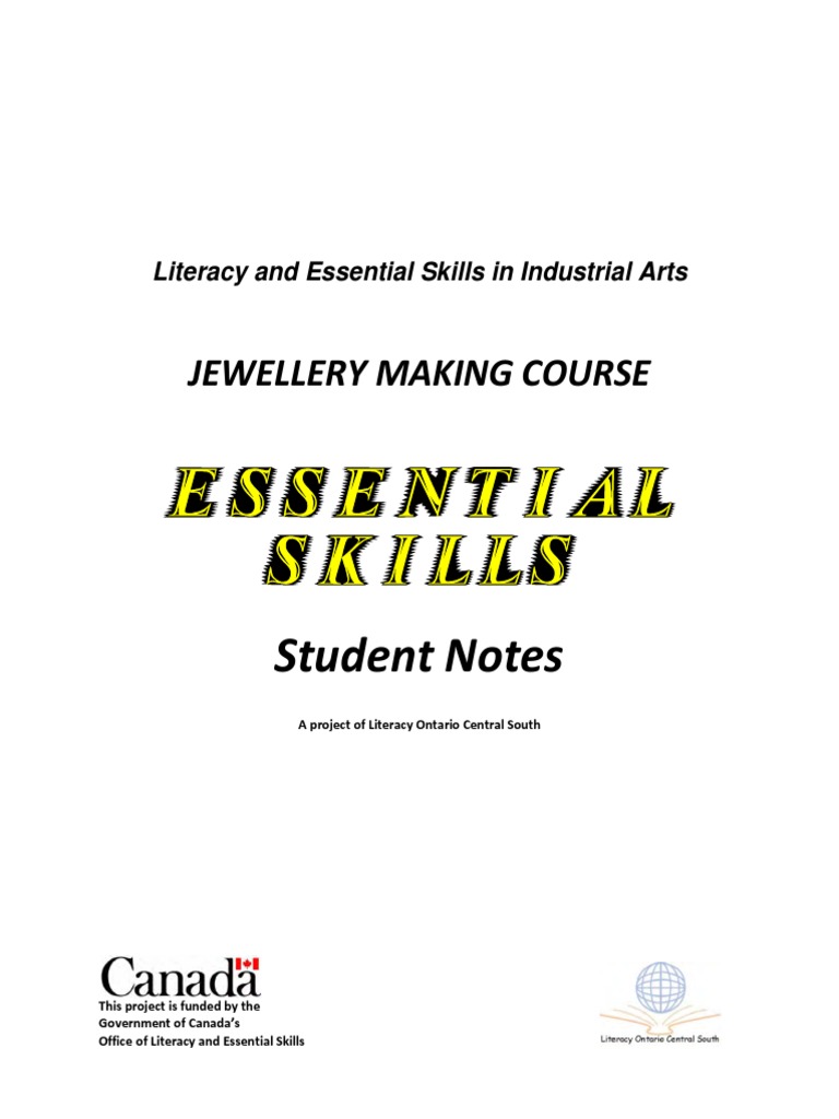 Student Notes: Jewellery Making Course | PDF | Literacy | Jewellery