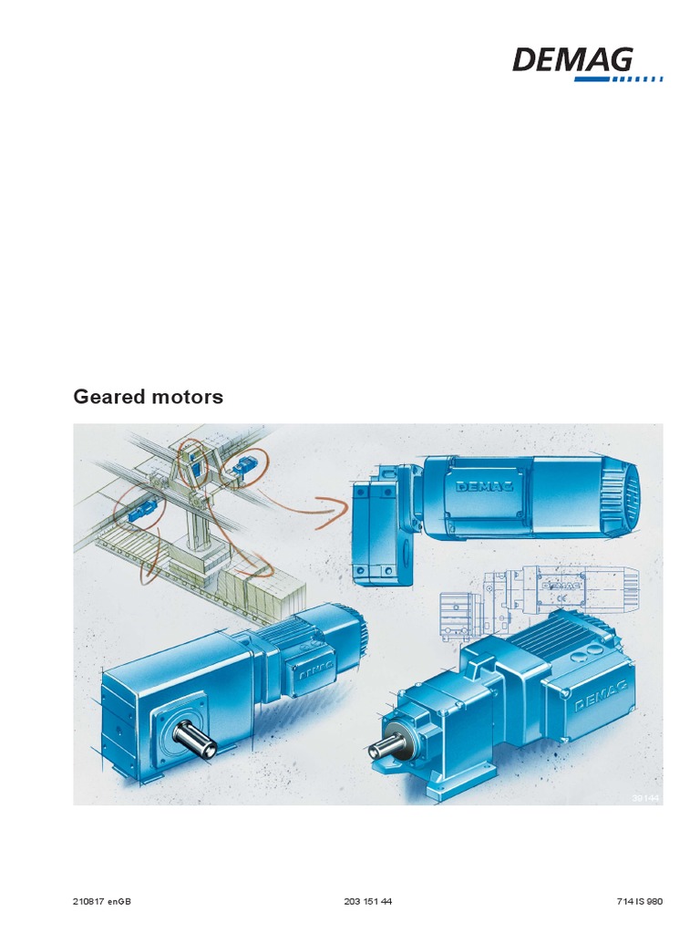 Demag Geared Motors Catalogue Overview | PDF | Transmission (Mechanics ...