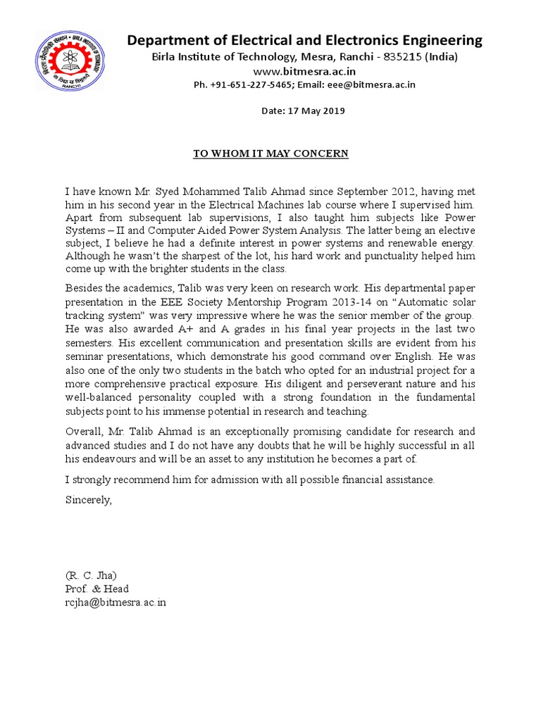 Department of Electrical and Electronics Engineering | PDF | Learning