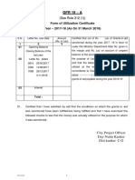 KFC Form 44 Utilization Certificate | PDF