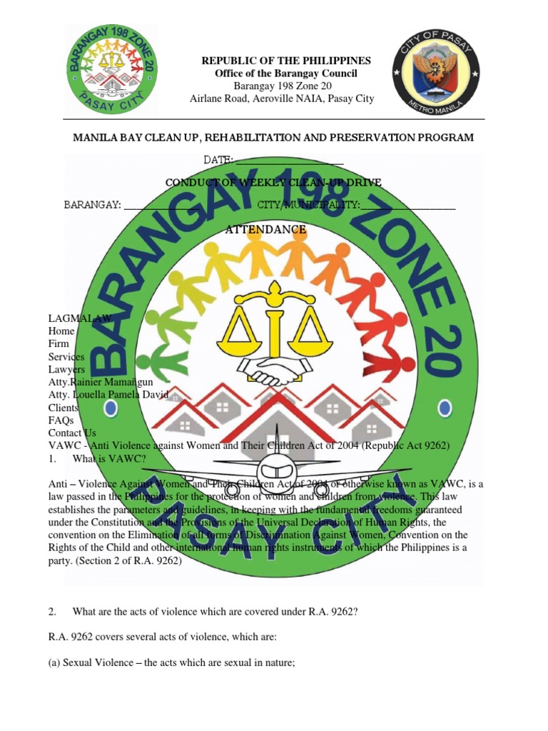 Republic of The Philippines: Manila Bay Clean Up, Rehabilitation and ...