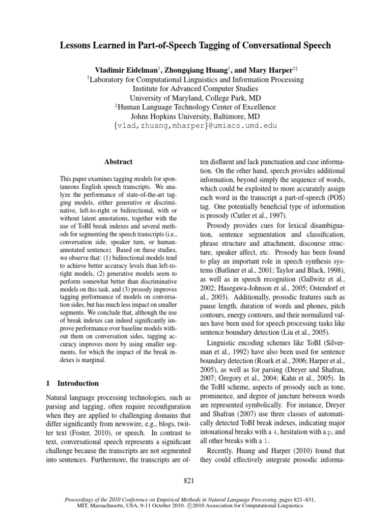 Syntactic Annotation of Spontaneous Speech - Application To Call-Center | PDF | Linguistics ...