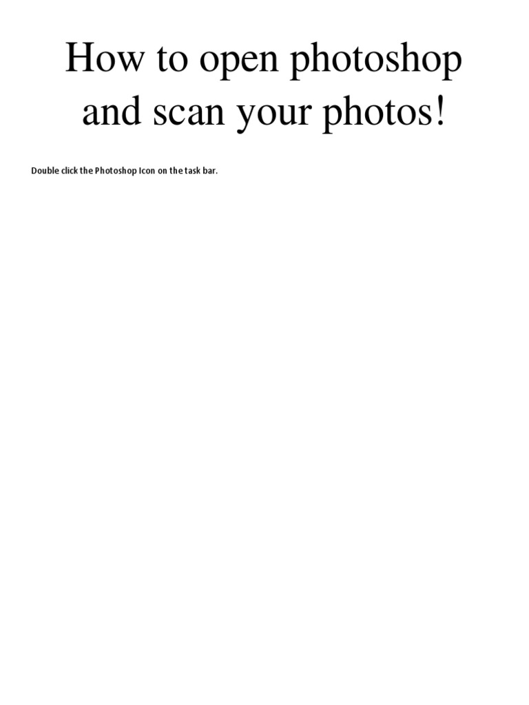 SCANNING Instructions | PDF