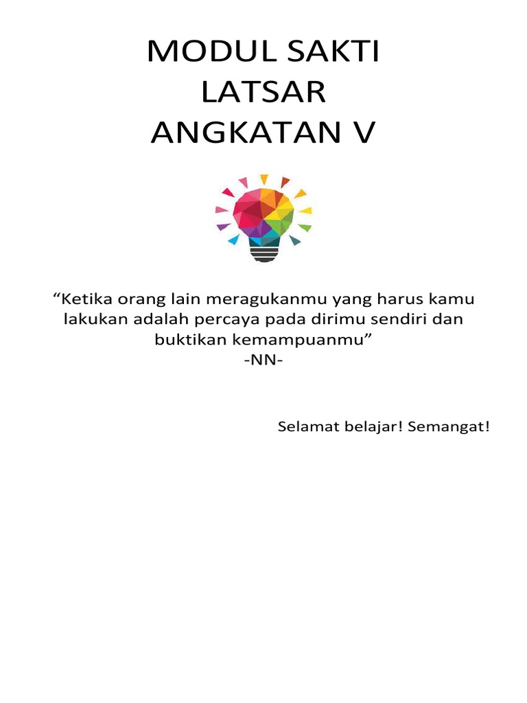 Modul Sakt1 | PDF