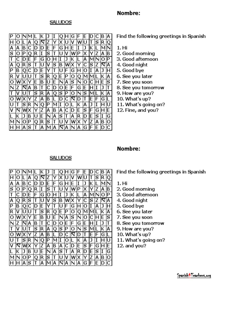 Greetings PUZZLE | PDF