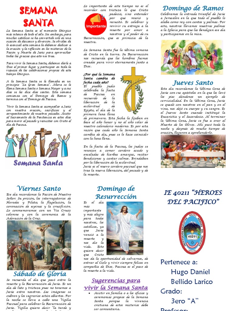 La Semana Santa: días para recordar la Pasión, Muerte y Resurrección de ...