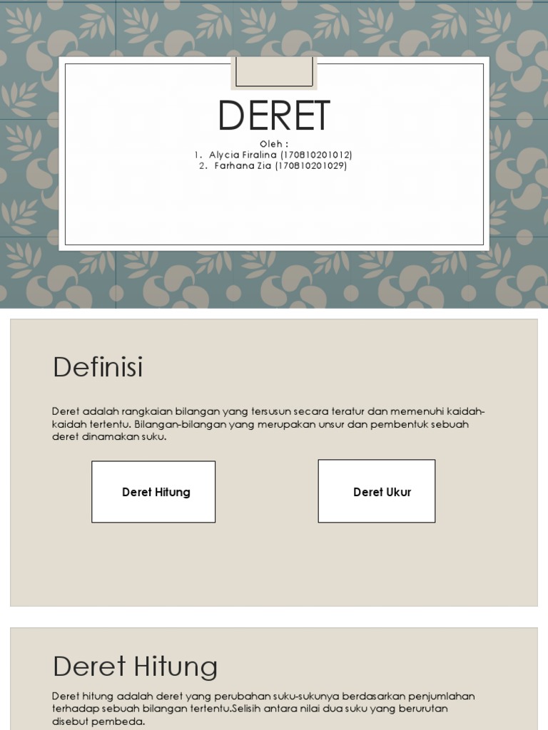 Deret Dan Fungsi Kuadrat | PDF