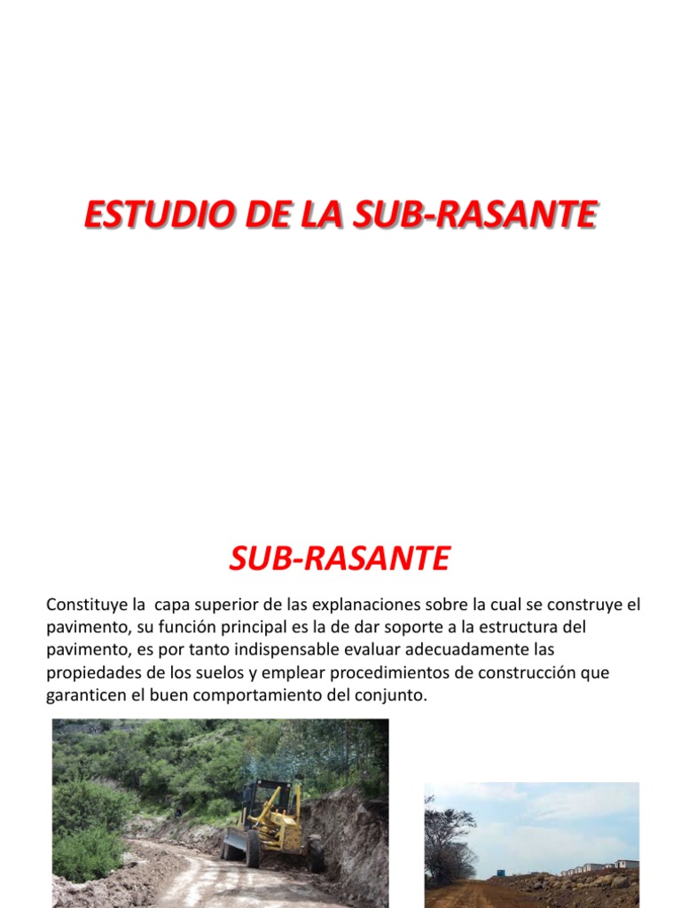 Estudio Sub-Rasante PDF | PDF | Suelo | Densidad