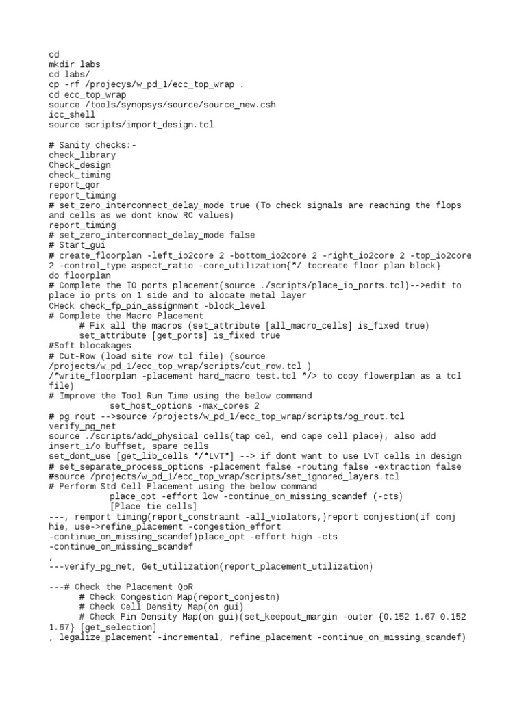 Icc, star-RC and PT Steps | PDF | Digital Electronics | Electronics