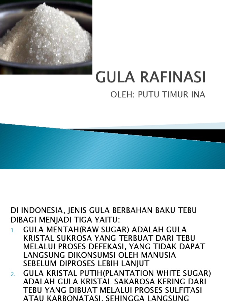 Gula Rafinasi | PDF