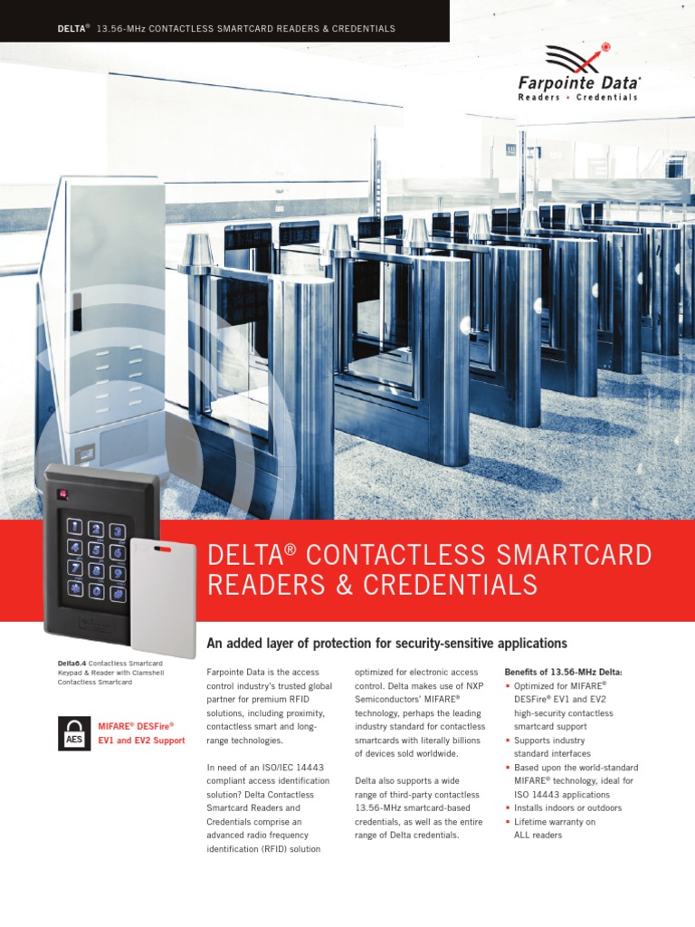 Delta Contact Less Smart Card | PDF | Smart Card | Computer Security