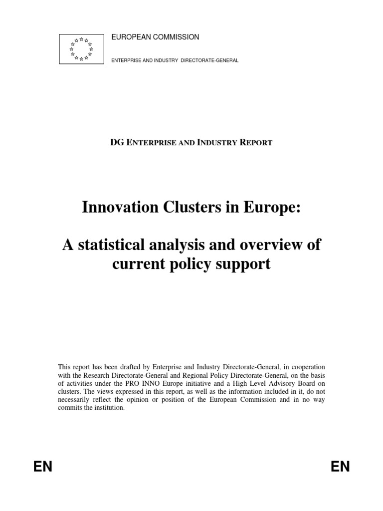 Innovation Clusters in Europe | PDF