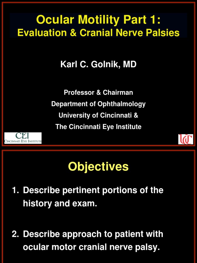 Ocular Motility I PDF | PDF | Vision | Ophthalmology