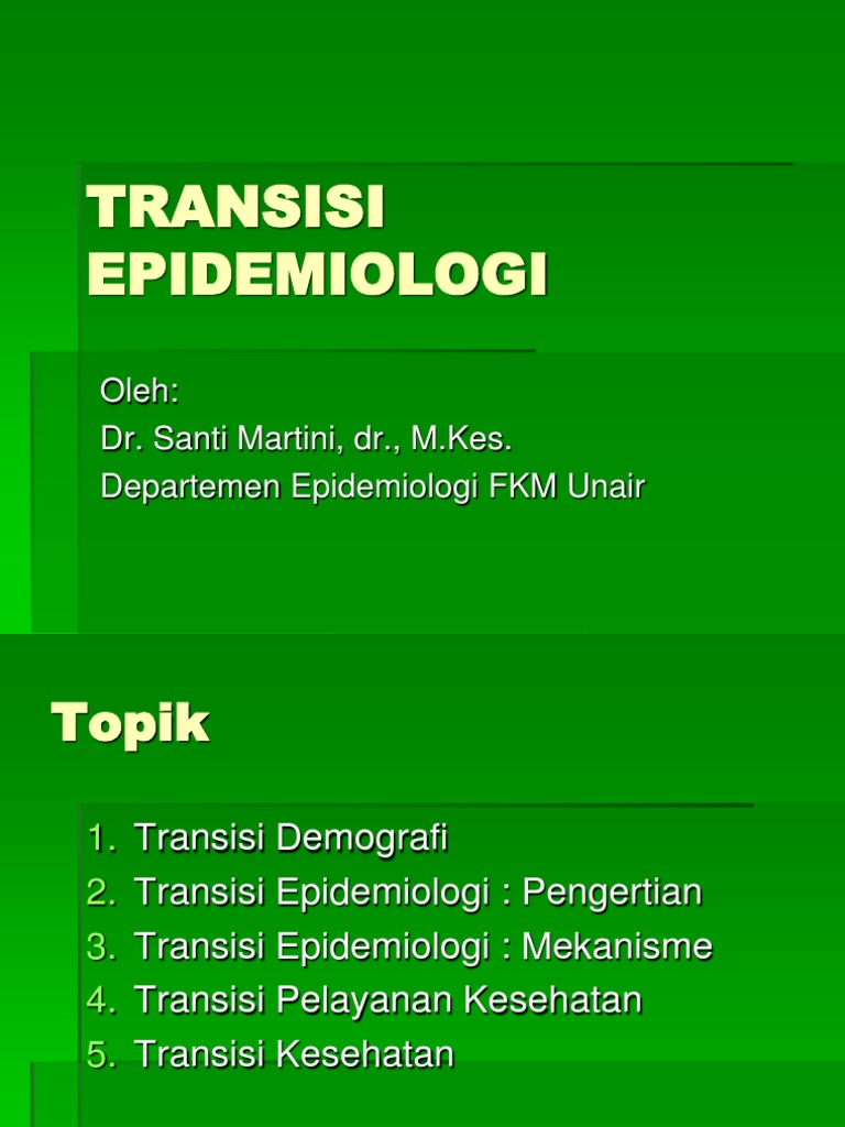 Transisi Epidemiologi-Sa | PDF