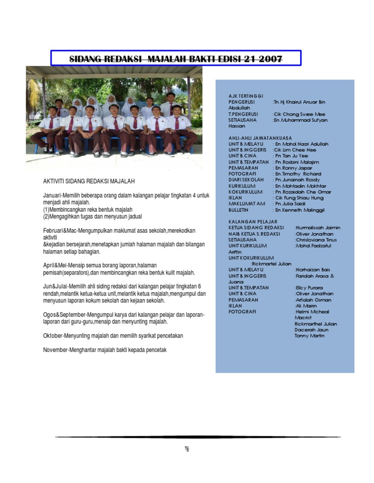 SIDANG REDAKSI MAJALAH