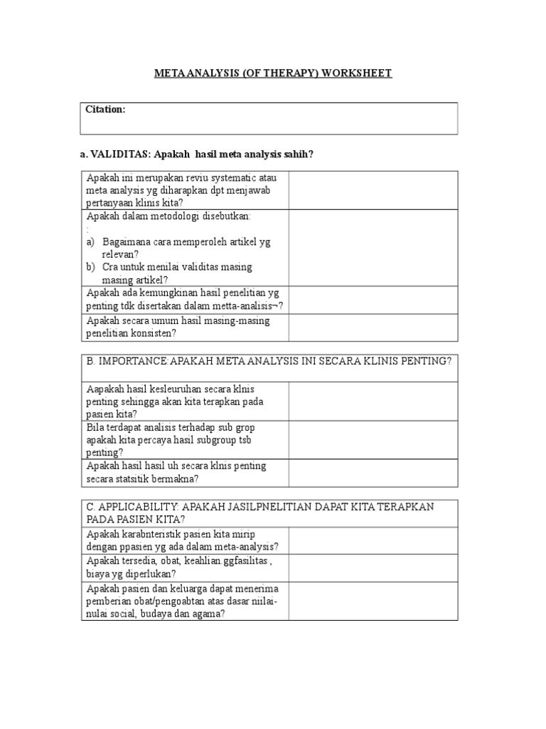 Metaanalisis Sheet | PDF