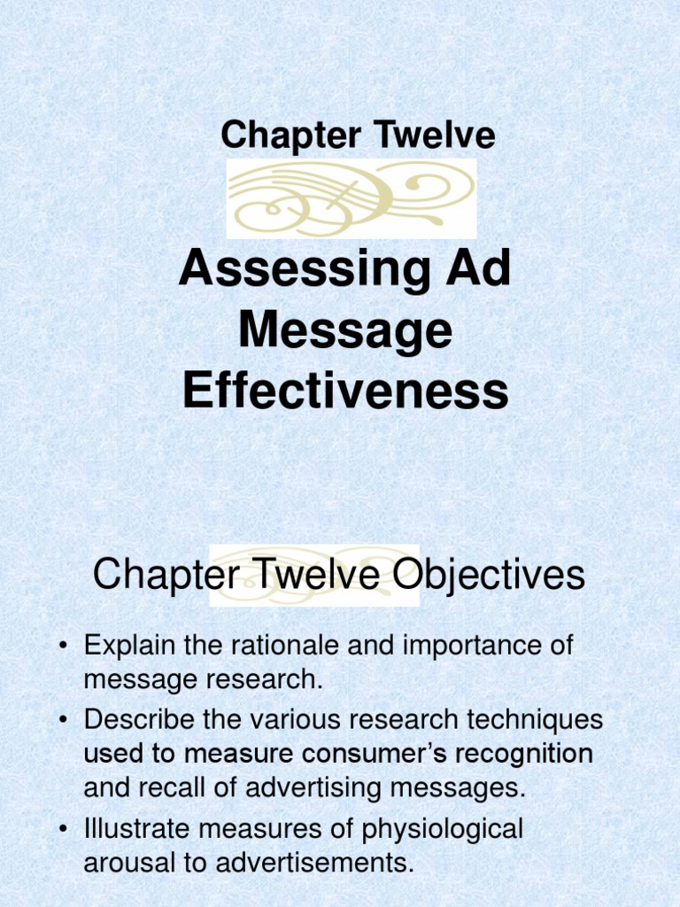 Chapter Twelve: Assessing Ad Message Effectiveness | PDF | Persuasion ...