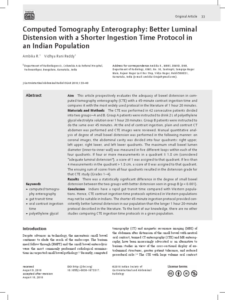 CT Enterography | PDF | Ct Scan | Digestive System
