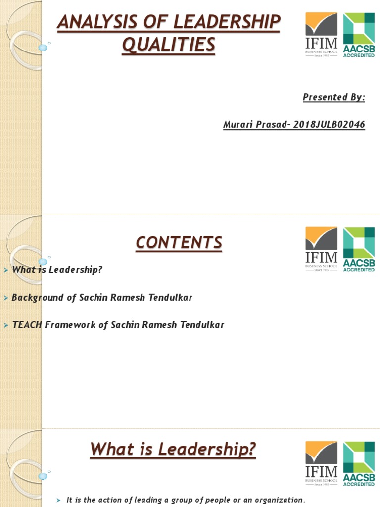 Leadership Presentation | PDF