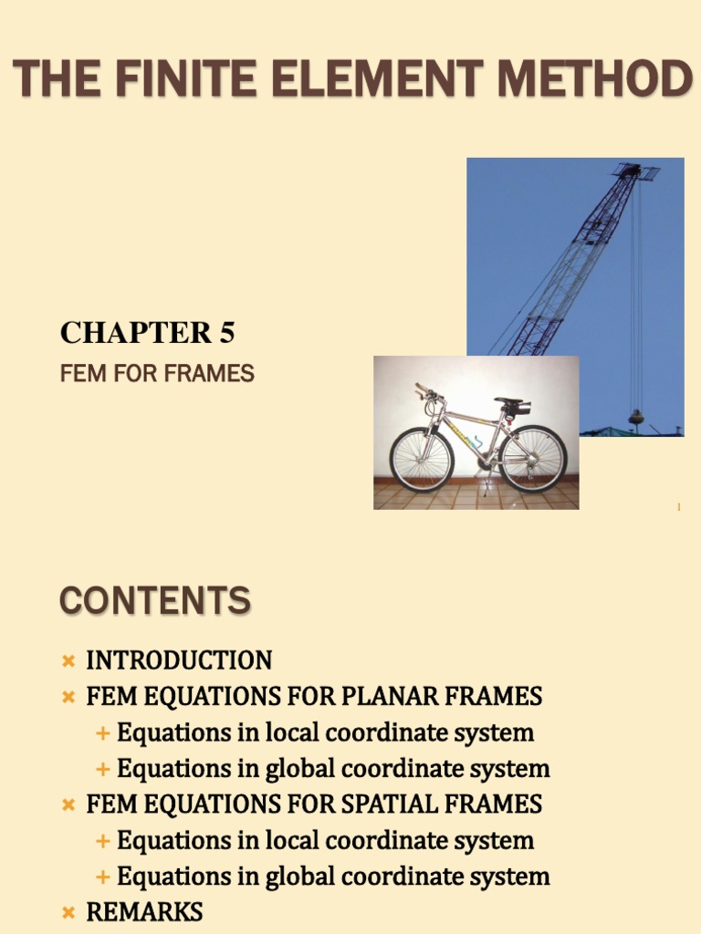 The Finite Element Method: Fem For Frames | PDF | Finite Element Method ...
