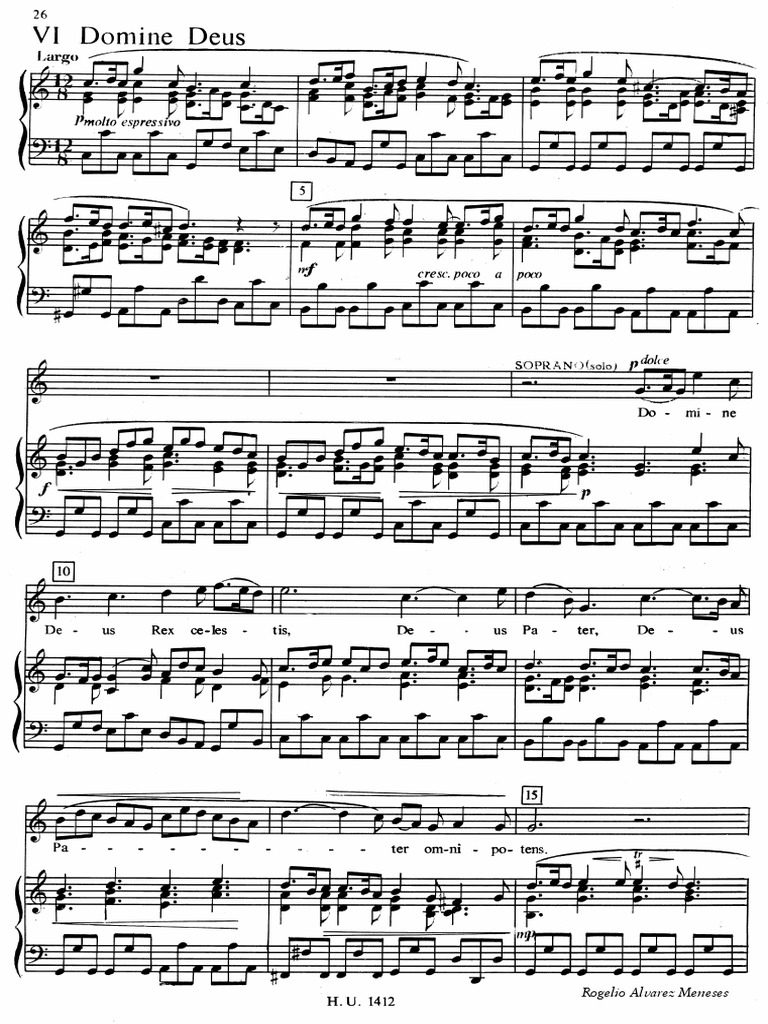 DOmine Deus Vivaldi PDF | PDF