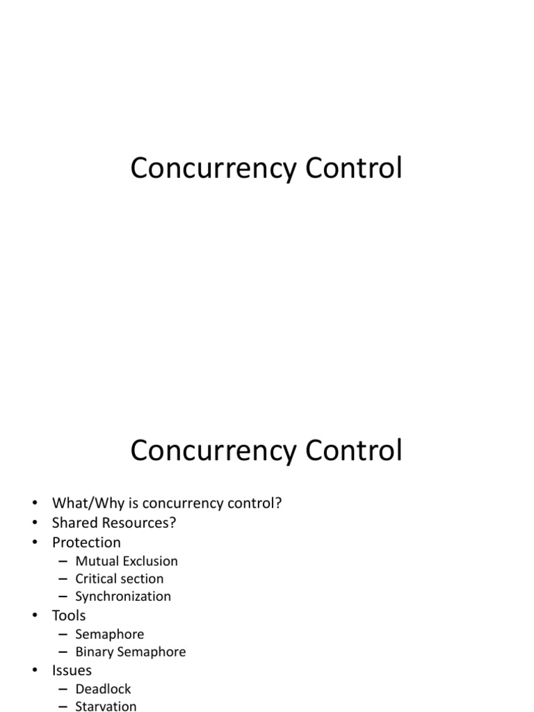 2 2 2+Concurrency+Control | PDF | Thread (Computing) | Concurrency (Computer Science)