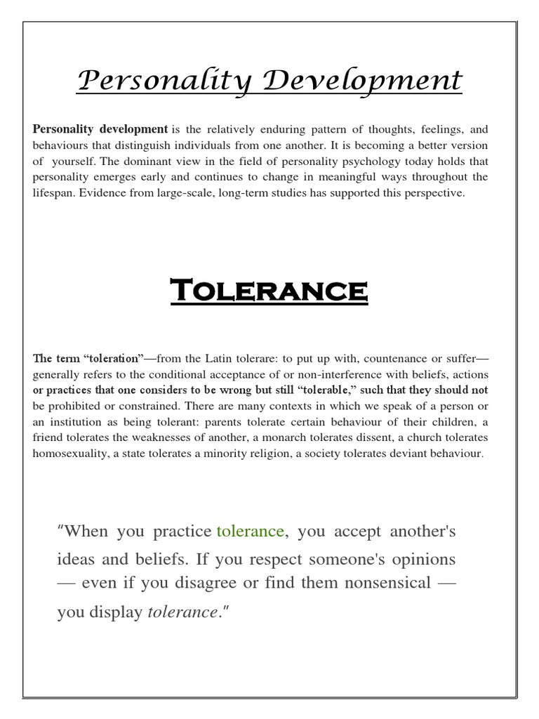 Personality Development | PDF