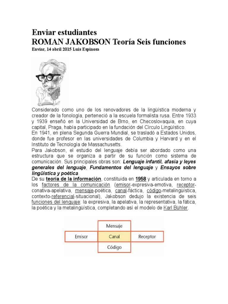 Roman Jakobson | PDF | Lingüística | Semiótica