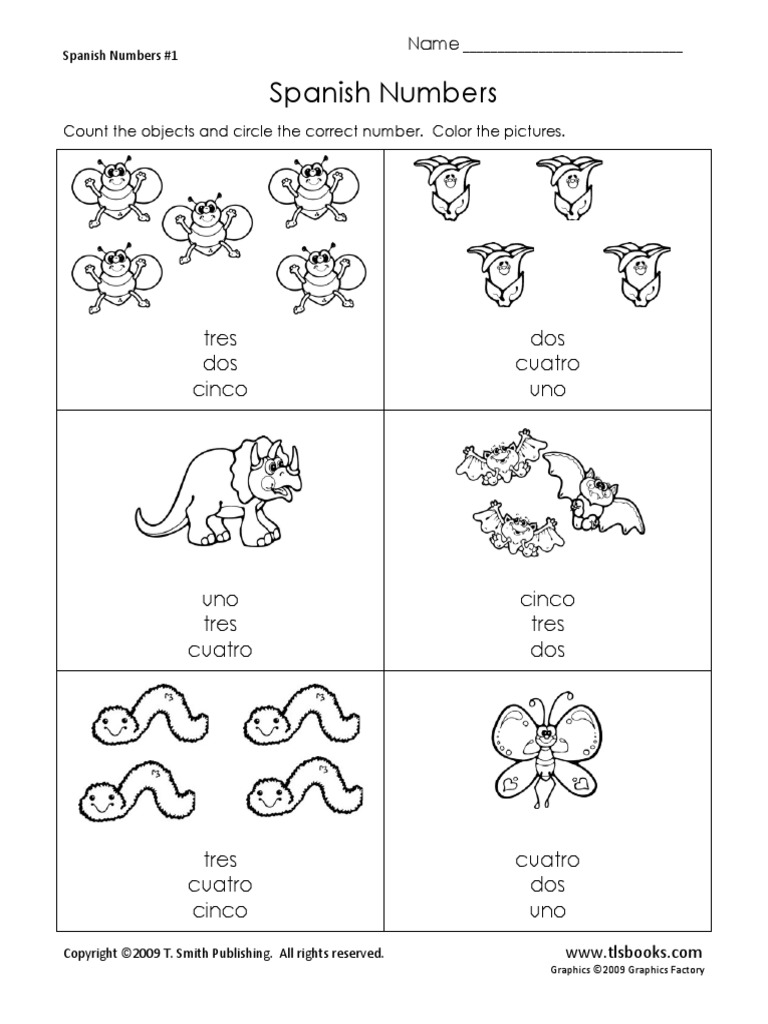Spanish Numbers: Tres Dos Cinco Dos Cuatro Uno | PDF | Property Law ...