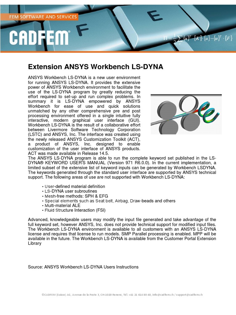 Extension ANSYS Workbench LS-DYNA | PDF | Graphical User Interfaces | System Software