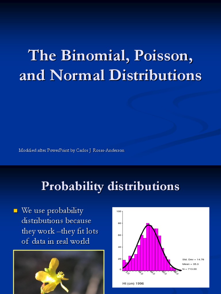 The Binomial, Poisson, and Normal Distributions | Download Free PDF ...