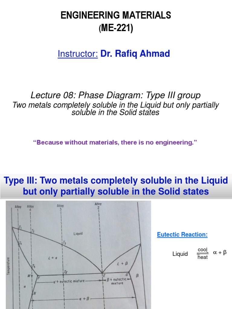 Eutectic Reactions in Metal Alloys | PDF | Phase (Matter) | Tin