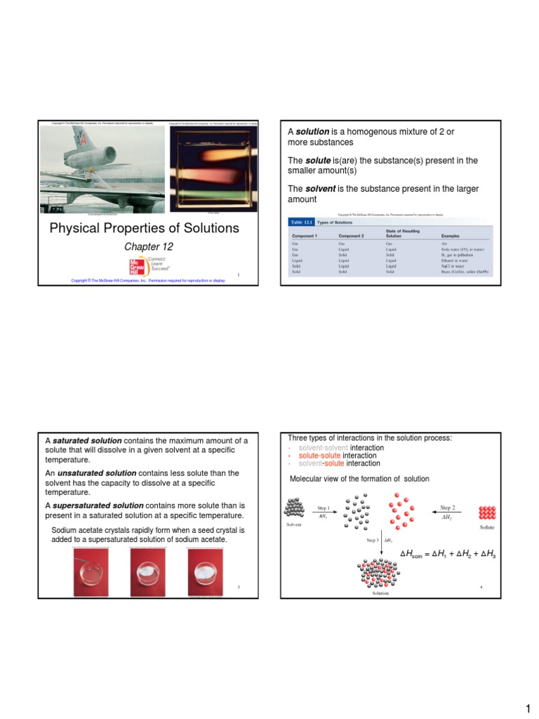 Solutions | PDF | Solution | Solubility