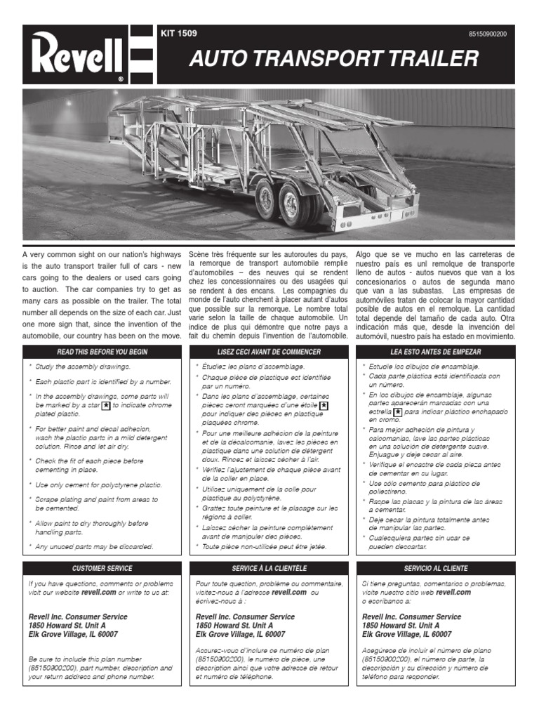 Auto Transport Trailer: Kit 1509 - Page 16 | PDF | Materials | Nature