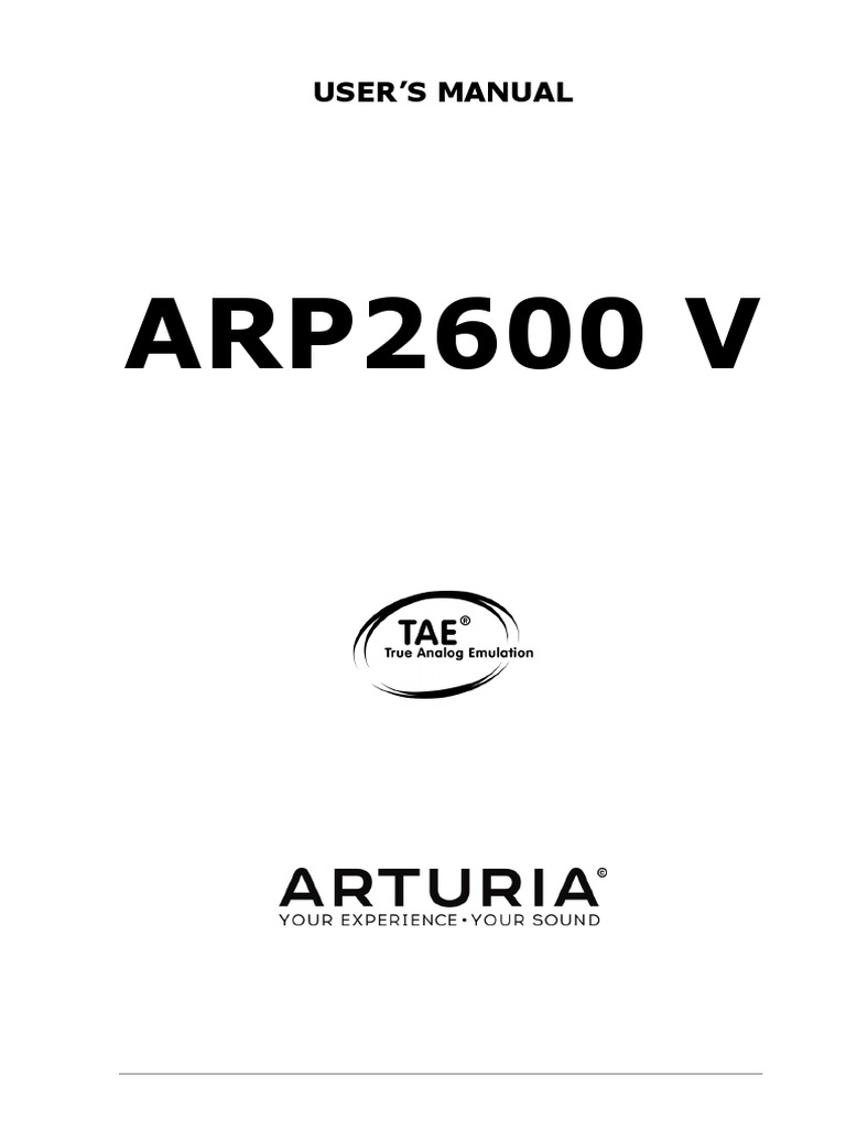 Manual ARP2600 PDF | PDF | Synthesizer | Modulation