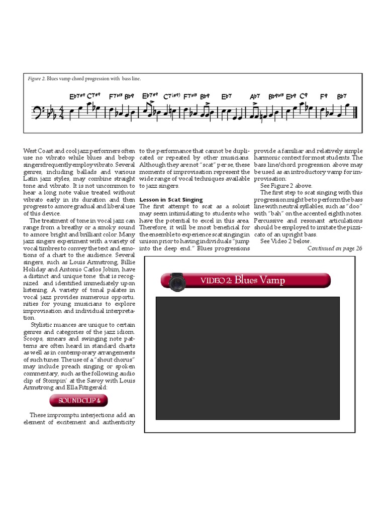 Exploring Vocal Techniques in Jazz Through Scat Singing Exercises | PDF ...