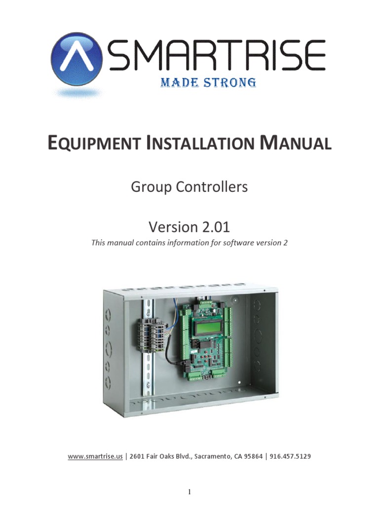 Smartrise Group Manual | PDF | Elevator | Safety