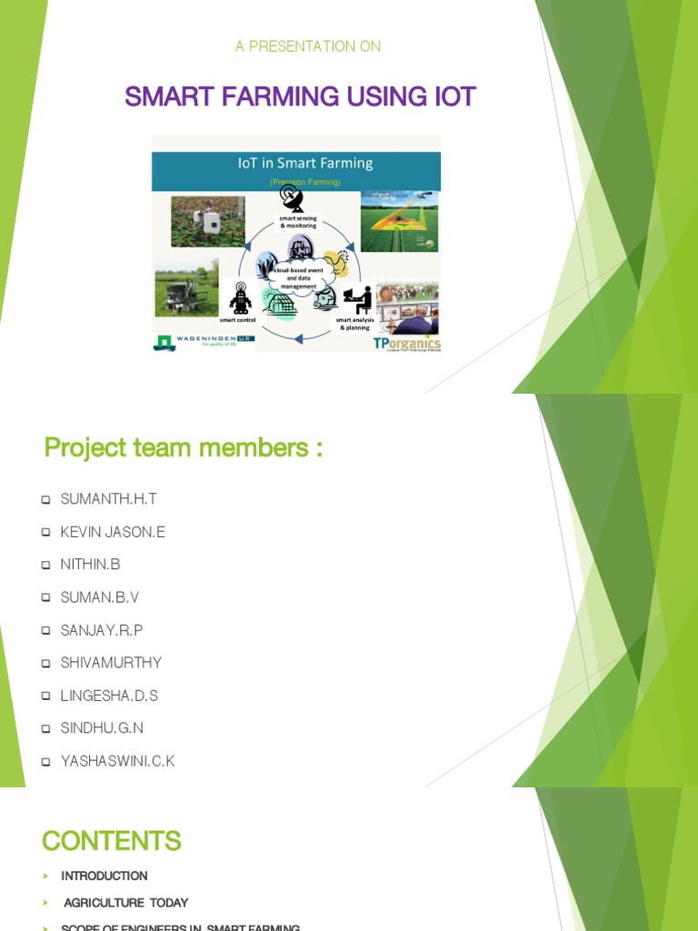 Smart Farming Using IOT | PDF | Agriculture | Manufactured Goods